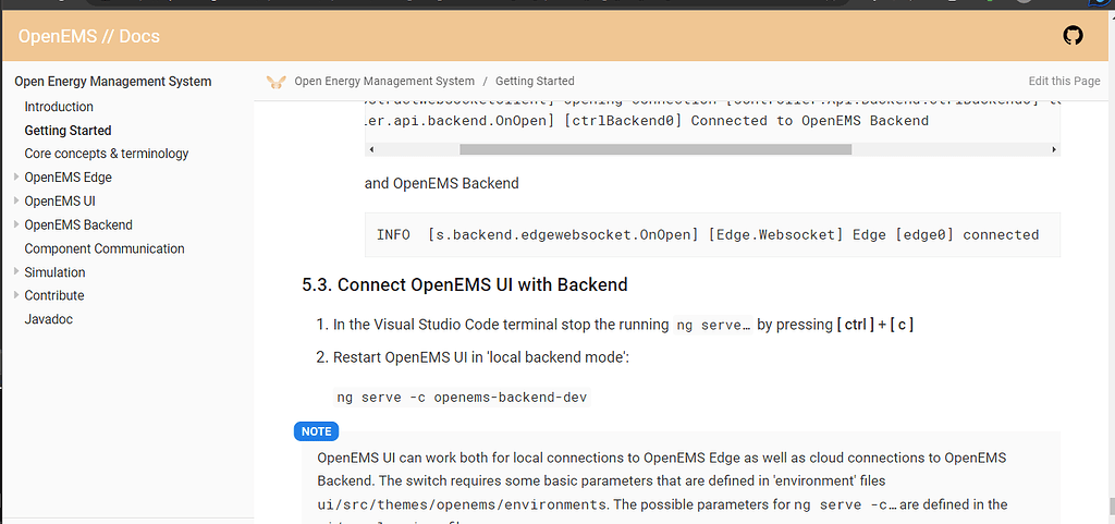 Question in the getting started part - OpenEMS Community