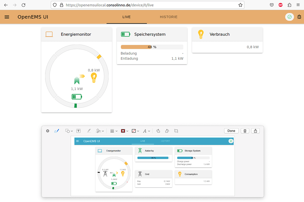 Help with UI Section of Getting Started Tutorial - English Forum - OpenEMS Community