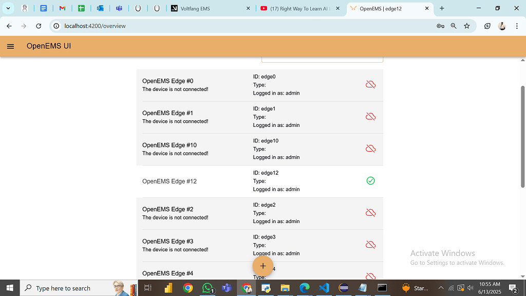 Issues with History Data Display, Debug Mode, and Edge Connections - English Forum - OpenEMS ...