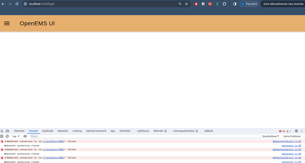 UI verbindet sich trotz offenem Port nicht mit Backend - Deutsches Forum - OpenEMS Community