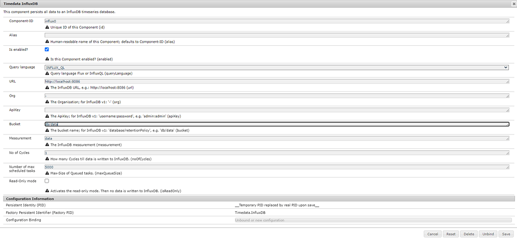 Retention Policy not found - English Forum - OpenEMS Community